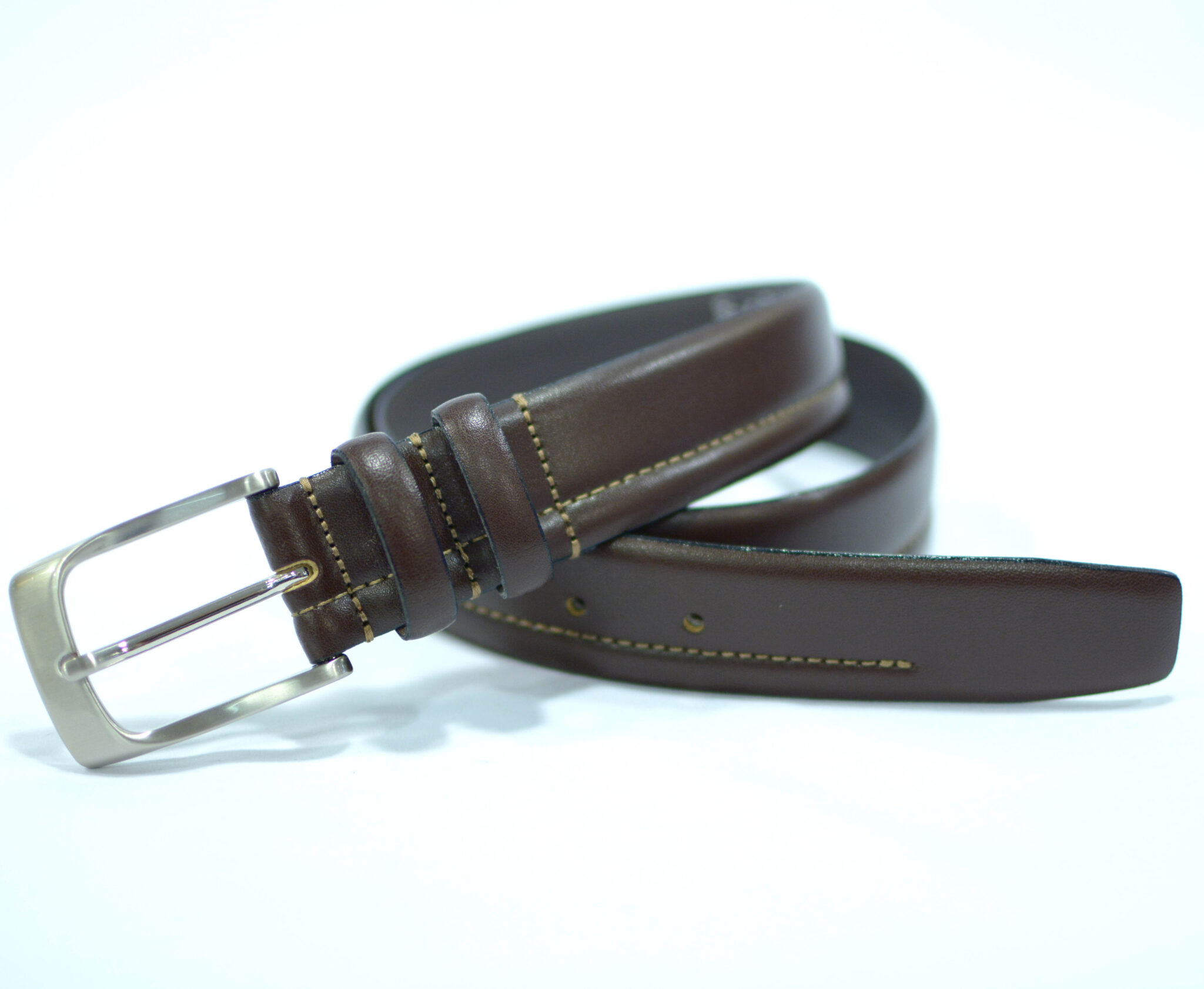 LEATHER STITCH EDGE BELT - Cain of Heswall