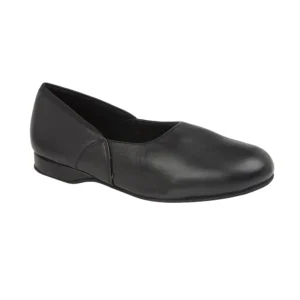 JOHN LEATHER SLIPPER - BLACK - Cain of Heswall