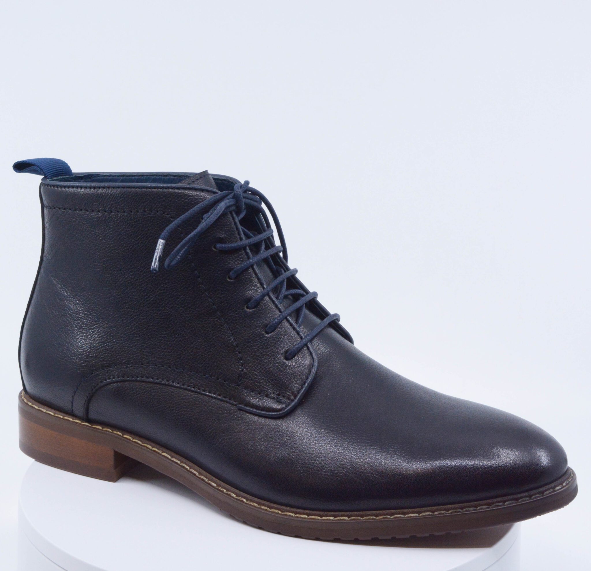 THOMAS LACE BOOT - NAVY - Cain of Heswall