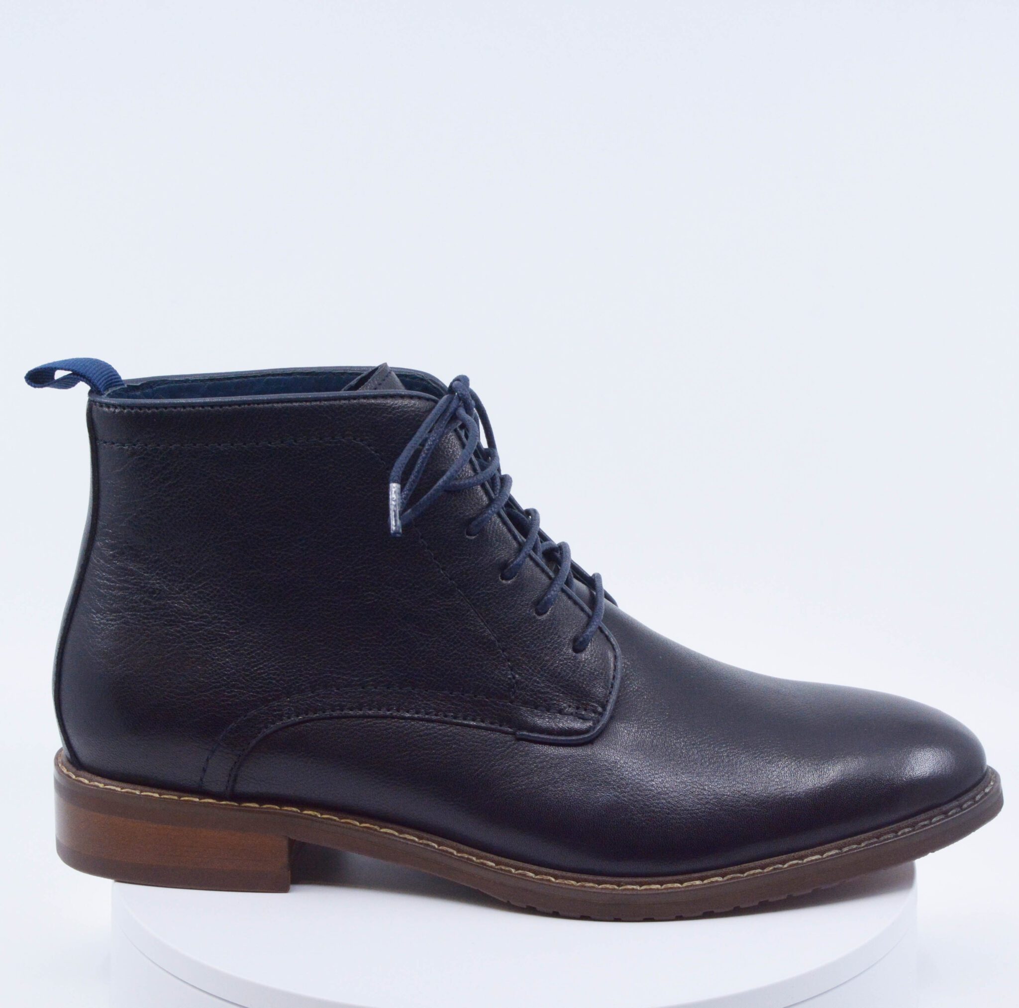 THOMAS LACE BOOT - NAVY - Cain of Heswall