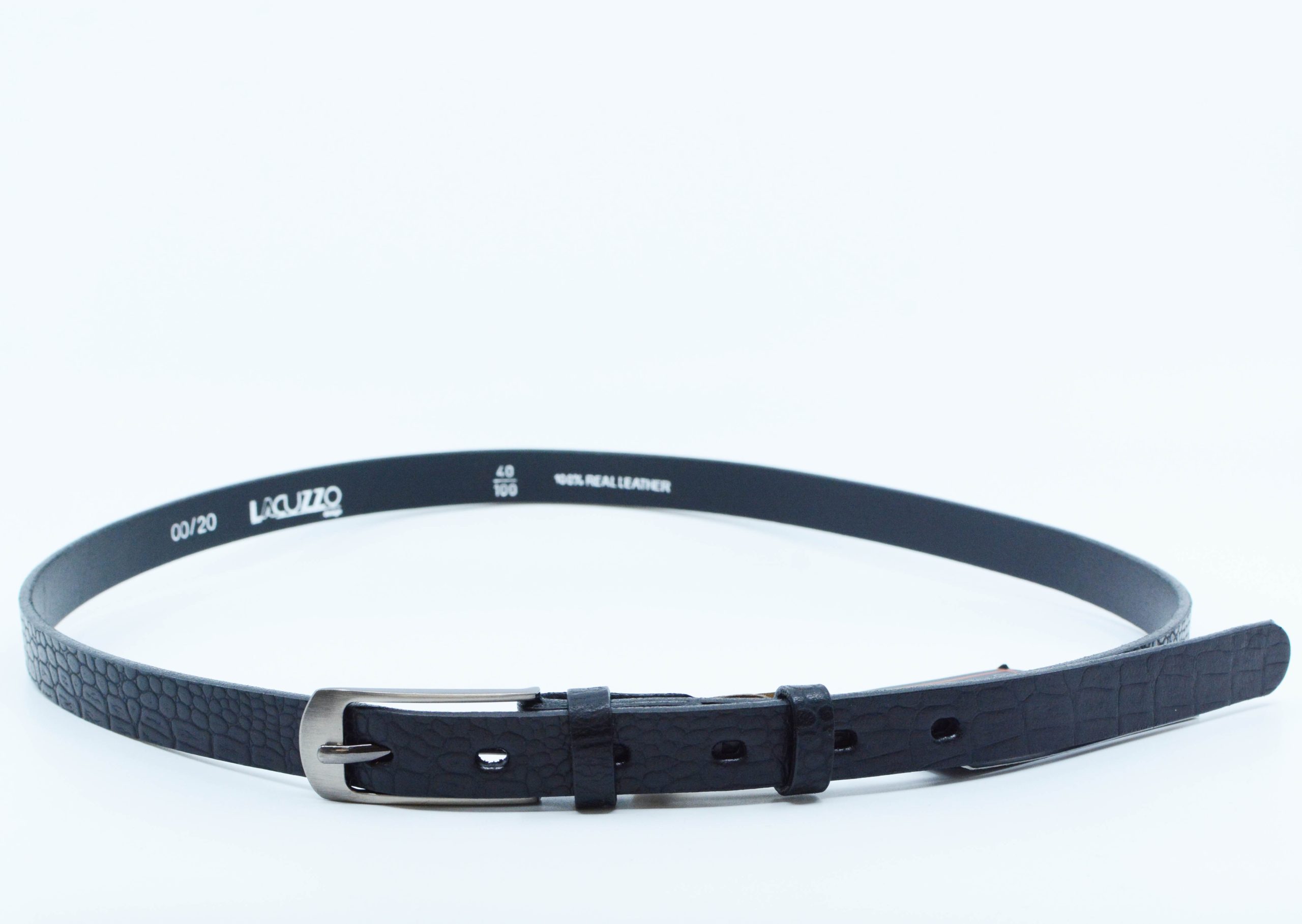 LADIES CROC BELT - BLACK B-00/18S - Cain of Heswall