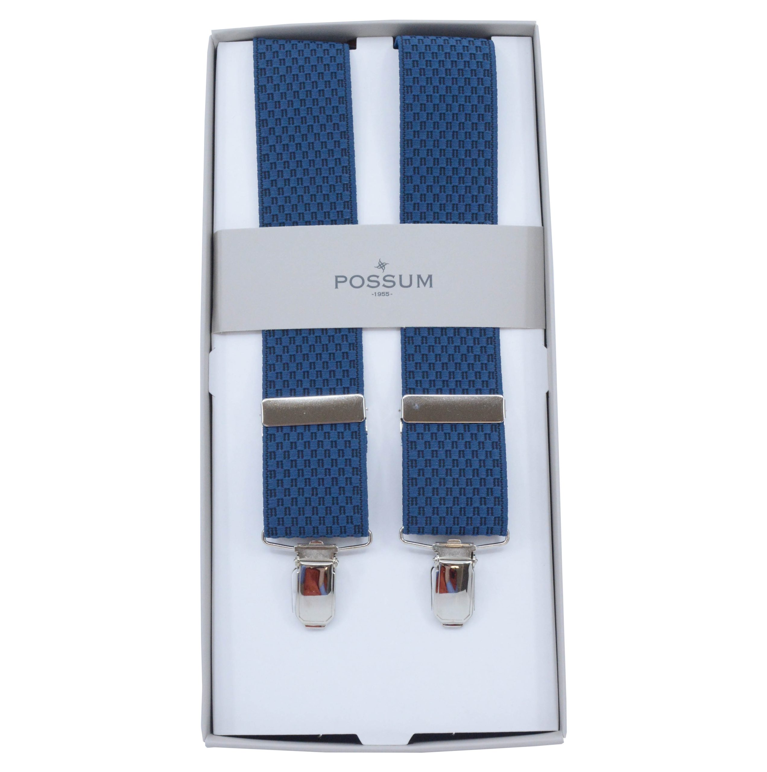 HONEYCOMB 4CLIP BRACES - BLUE - Cain of Heswall